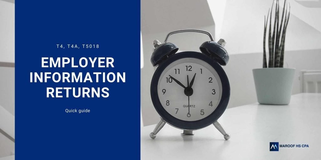 Information Returns by Employers in Canada - Canada Tax Service